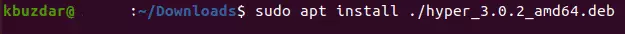 Як усталяваць Hyper Terminal у Ubuntu 20.04 12323_8