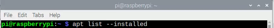 Giunsa Paglista ang Mga Na-install nga Mga Pakete sa Raspberry Pi OS 12325_1