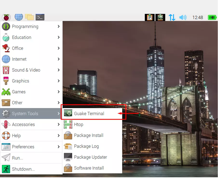 Raspberry Pi OS પર Guake ટર્મિનલ કેવી રીતે ઇન્સ્ટોલ કરવું 12332_6