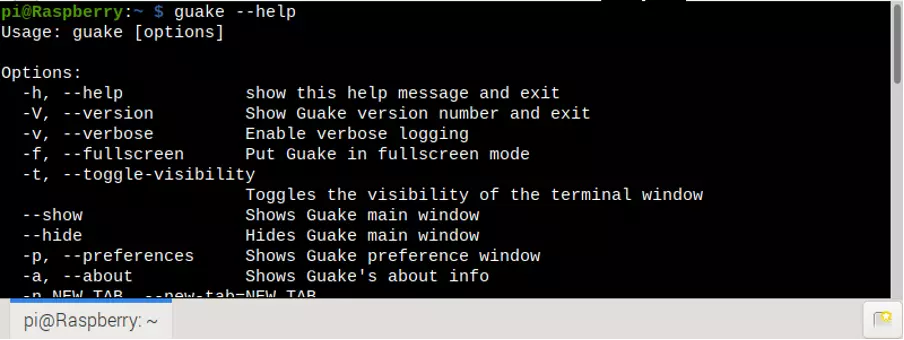 Kif Tinstalla Guake Terminal fuq Raspberry Pi OS 12332_8