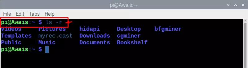 Amri ya Kuorodhesha Faili kwenye Raspberry Pi 12339_11