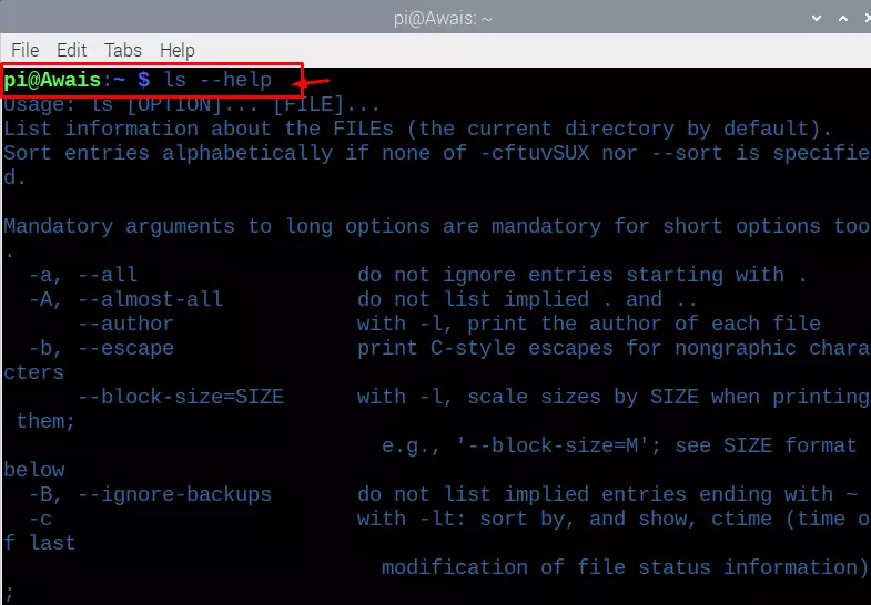 Raspberry Pi-də faylları siyahıya salmaq əmri 12339_14