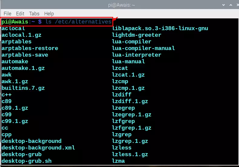 Команда за листа на датотеки на Raspberry Pi 12339_3