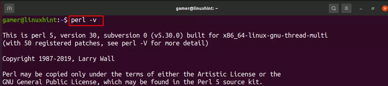 Ինչպես տեղադրել Perl-ը Ubuntu-ում 12348_5