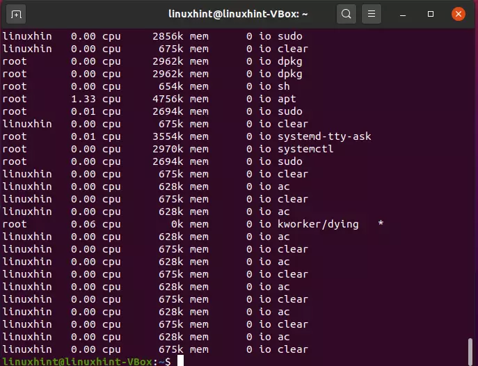 如何在 Ubuntu 中啟用進程記帳 12352_10