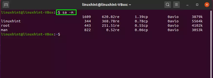 Ubuntu에서 프로세스 계정을 활성화하는 방법 12352_11