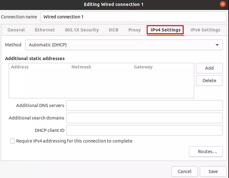 Paano gamitin ang nm-connection-editor sa Ubuntu 12363_11