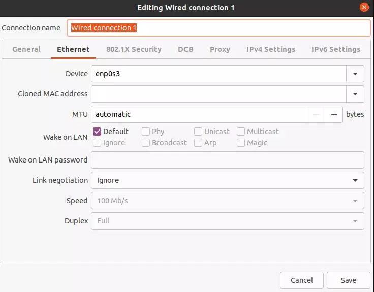 Paano gamitin ang nm-connection-editor sa Ubuntu 12363_5