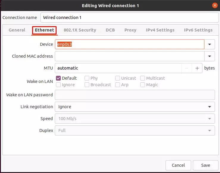 Paano gamitin ang nm-connection-editor sa Ubuntu 12363_7