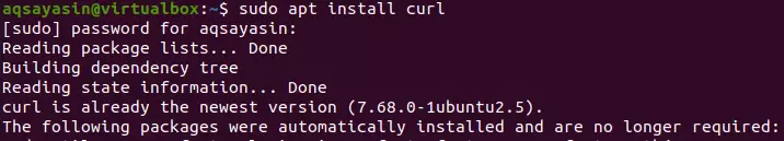 Linux Curl naredba s primjerima 12378_2