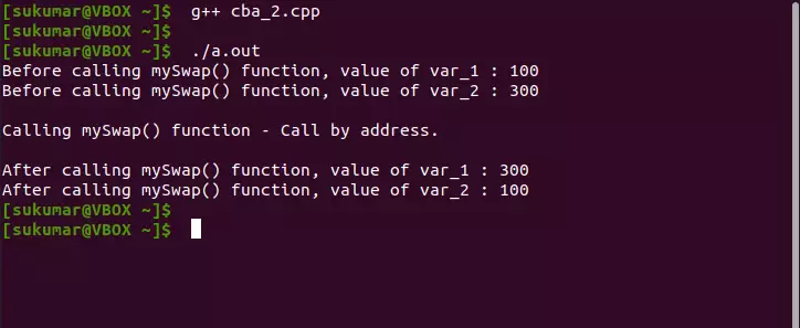 C++ Apel după adresă și Apel după referință 12388_2