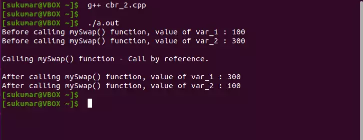 C++ Apel după adresă și Apel după referință 12388_4