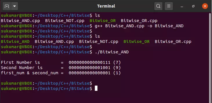 C++ ប្រតិបត្តិករ Bitwise 12392_2