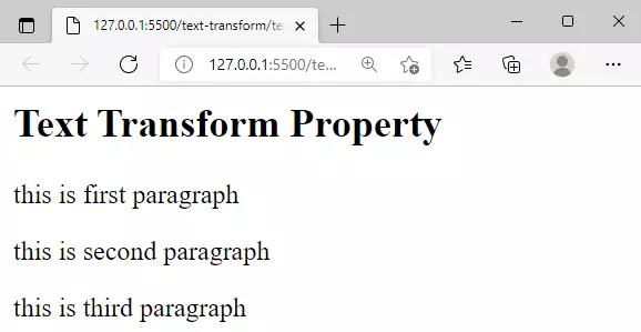 text-transform property ໃນ CSS 12399_3