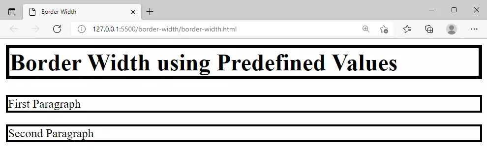 CSS တွင် border-width ပိုင်ဆိုင်မှု 12403_1