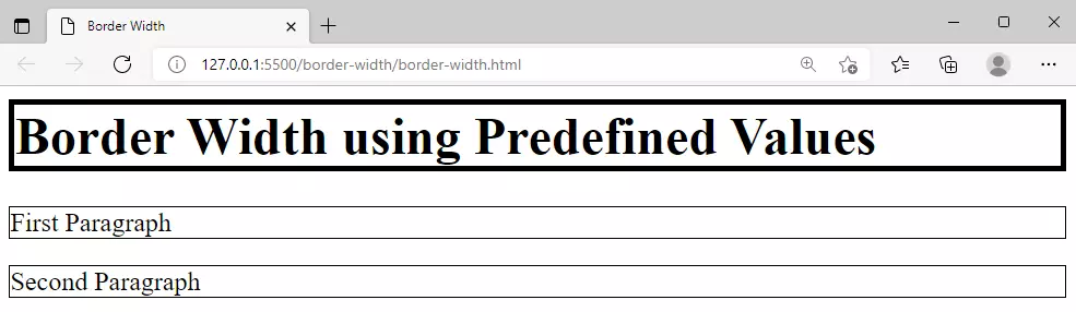 Border-width Property sa CSS 12403_2