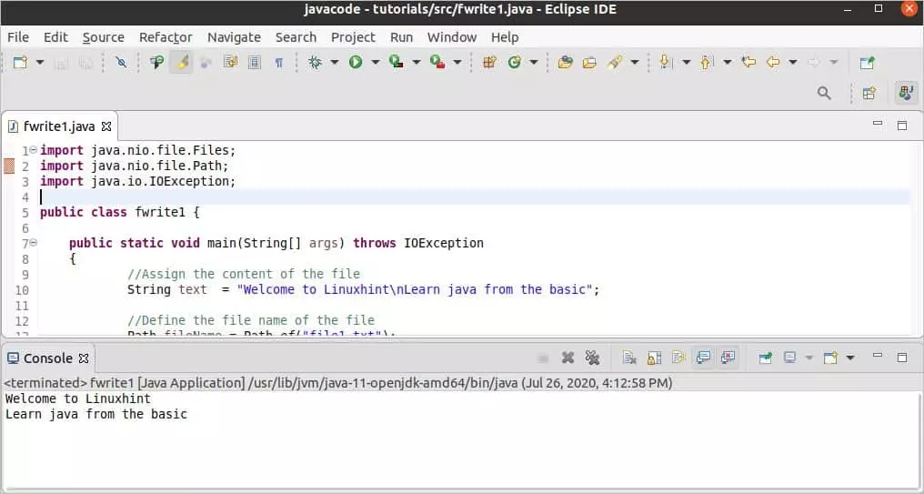 Java write to file 12412_1