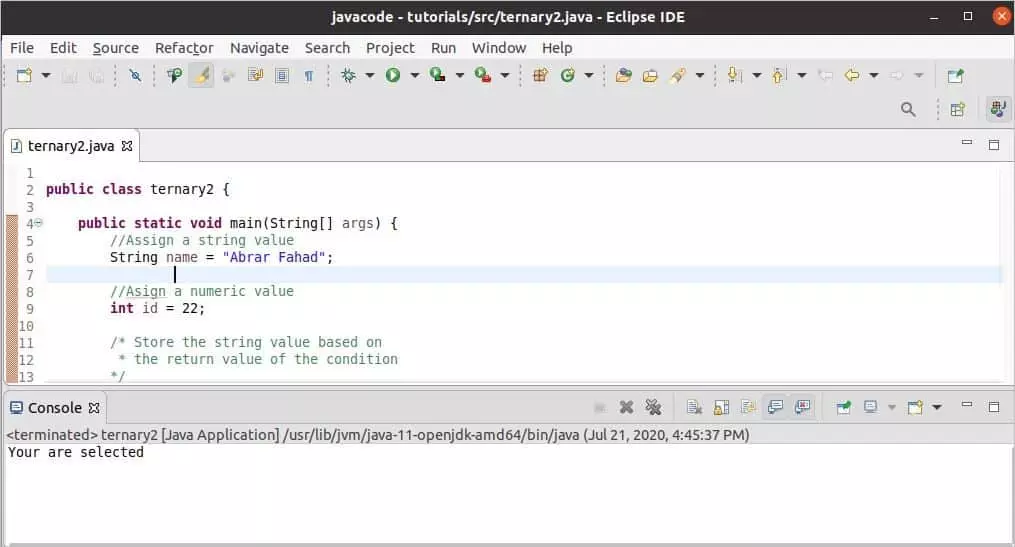 Java ternær operatør 12417_3