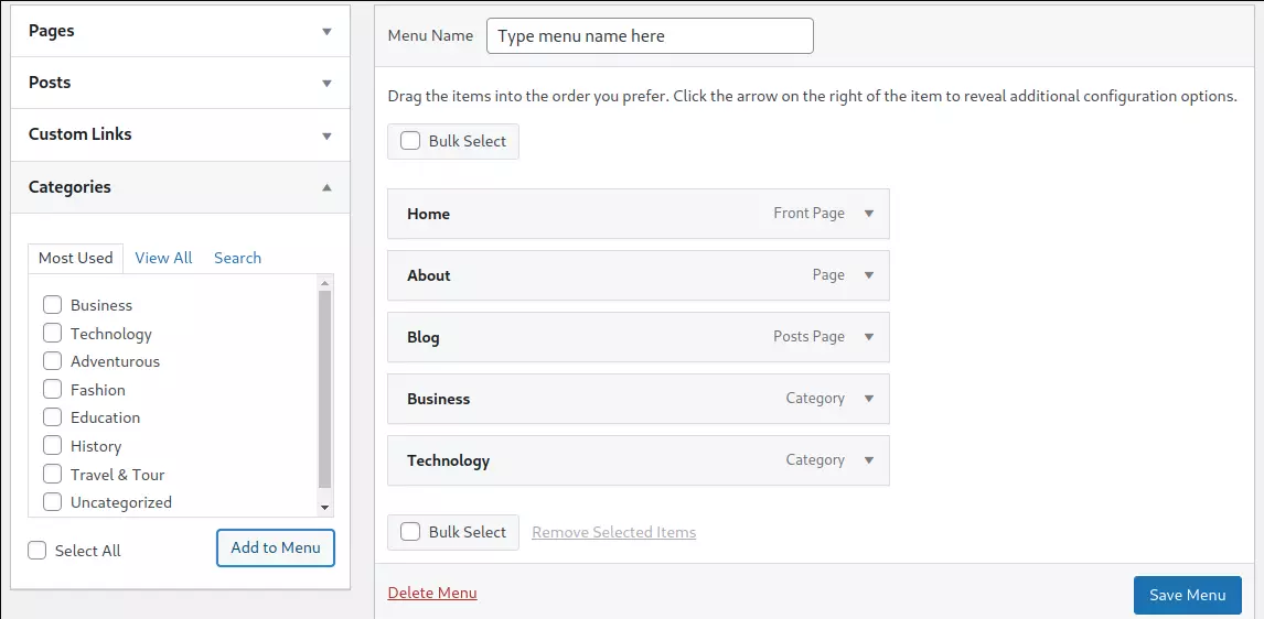 Cum să adăugați un meniu de navigare în WordPress 1241_9