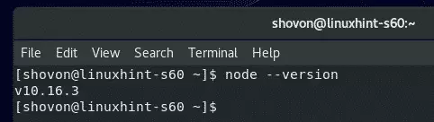 Node.js-ի տեղադրում CentOS 8-ում 12431_6