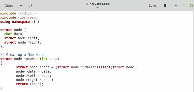 Hvordan implementerer du et binært tre i C++? 12436_1