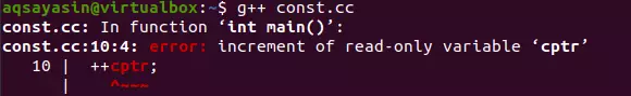 C ++ دىكى Const كۆرسەتكۈچ دېگەن نېمە؟ 12440_5