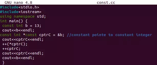 Kaj je kazalec Const v C++? 12440_7