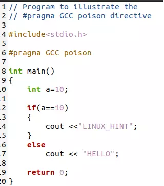 C++ ຄໍາສັ່ງ pragma 12444_6