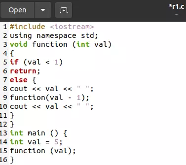 C++ रिकर्सिव फंक्शन 12446_1