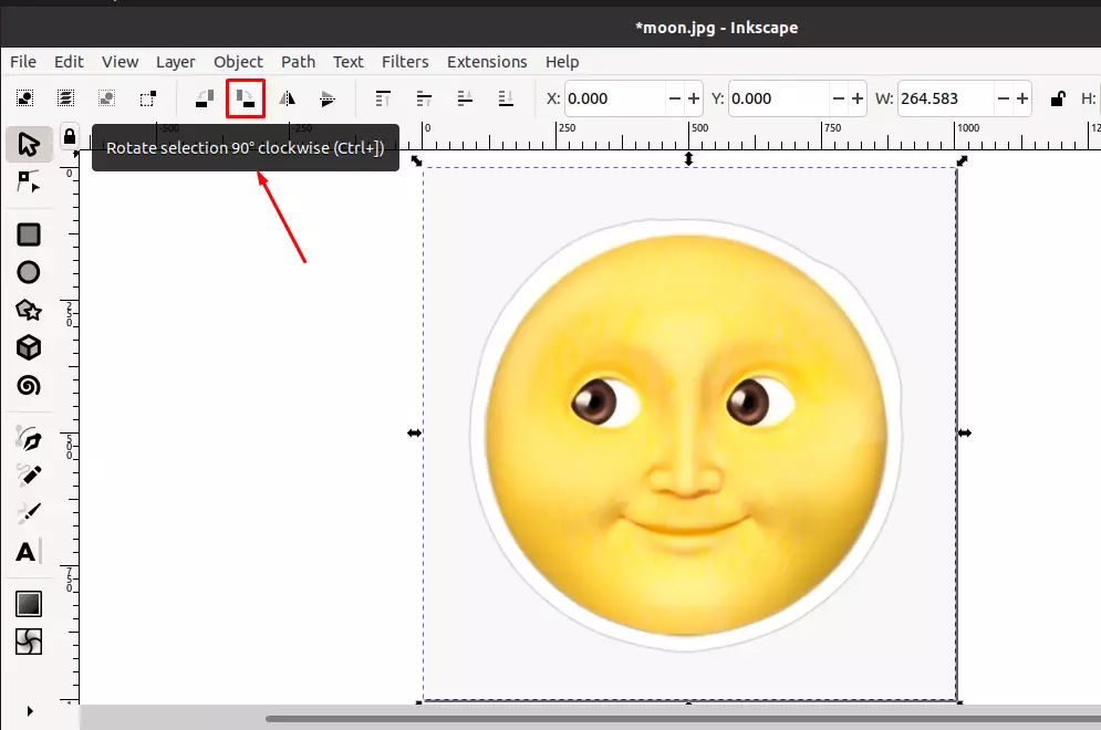 Hur man roterar objekt i Inkscape 12491_4