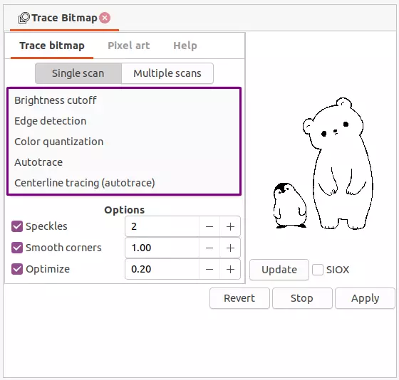 Hvordan bruke Trace Bitmap i Inkscape 12492_14