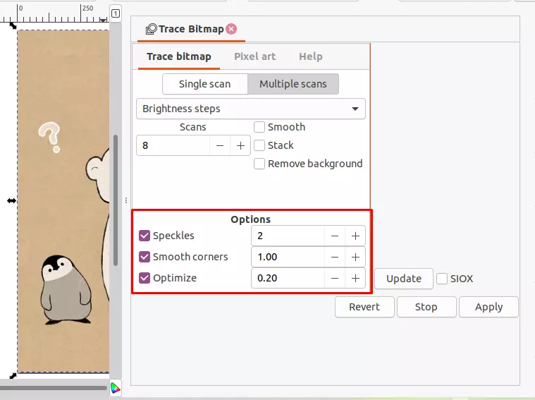 A Trace Bitmap használata az Inkscape-ben 12492_15