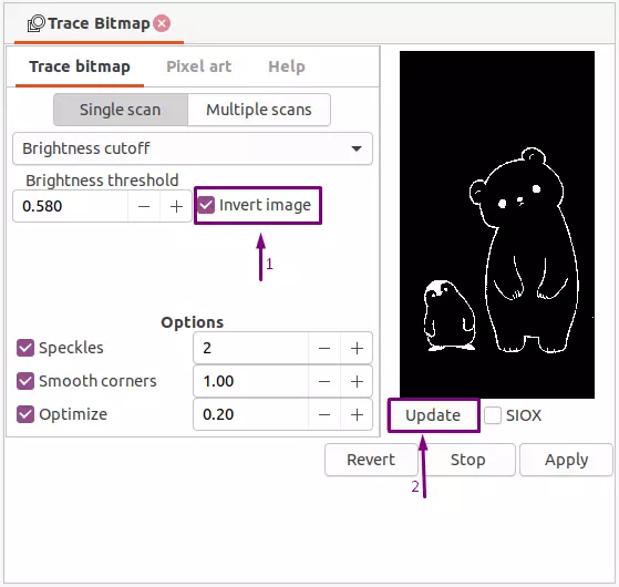 A Trace Bitmap használata az Inkscape-ben 12492_16