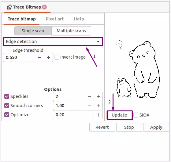 כיצד להשתמש ב-Trace Bitmap ב-Inkscape 12492_17