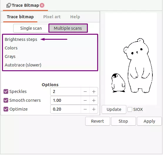 Hvordan bruke Trace Bitmap i Inkscape 12492_20