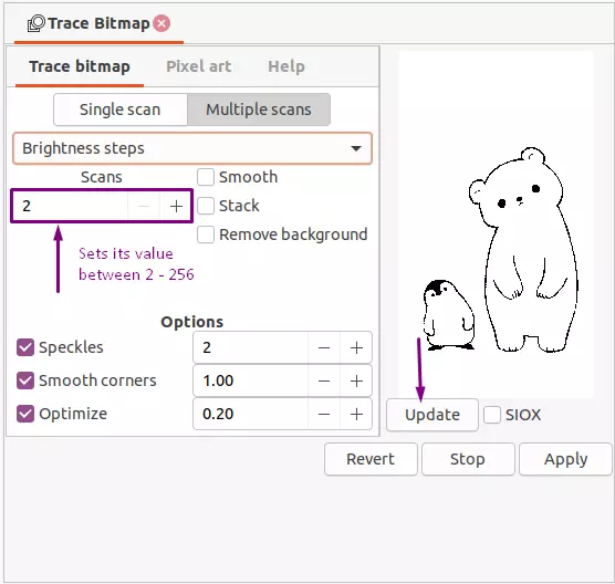 Hvordan bruke Trace Bitmap i Inkscape 12492_21