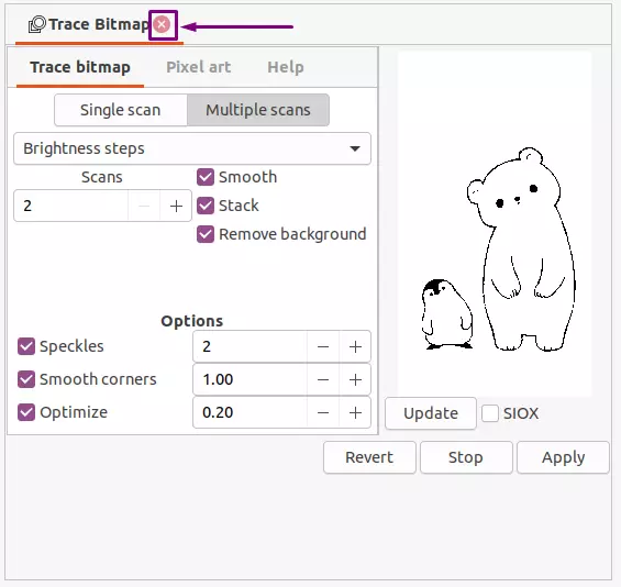 כיצד להשתמש ב-Trace Bitmap ב-Inkscape 12492_24
