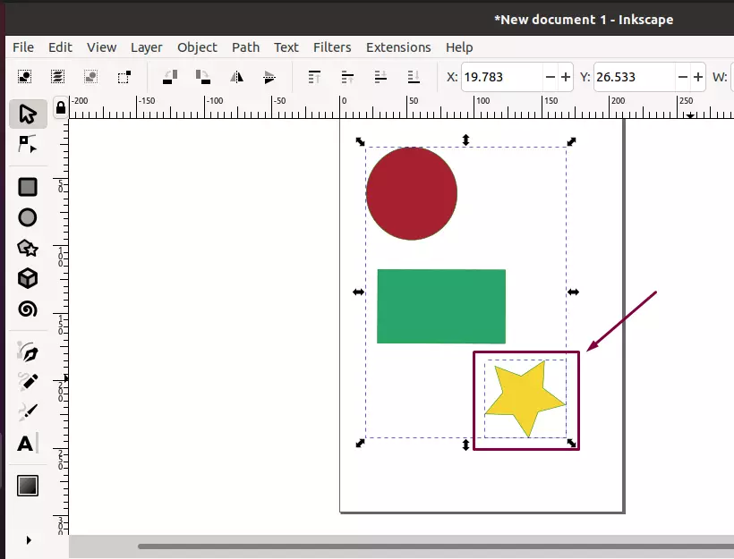 Kako združiti predmete v Inkscape 12496_25