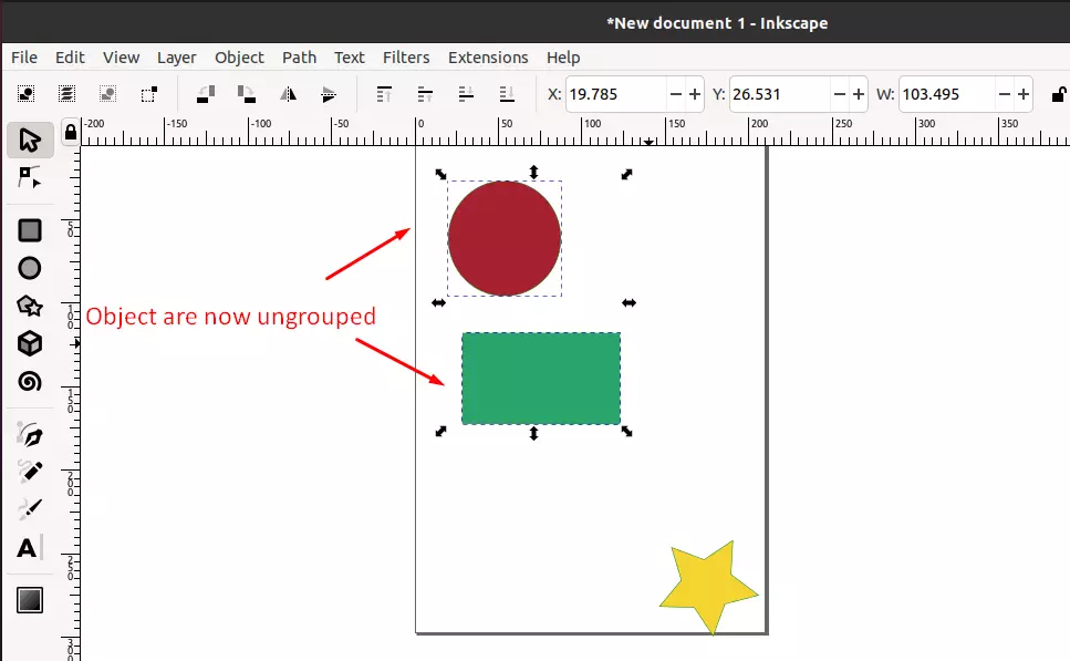 Inkscape میں اشیاء کو گروپ کرنے کا طریقہ 12496_29