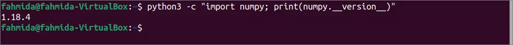 UbuP'та NumPy python үсеш мохитен ничек урнаштырырга 12511_2