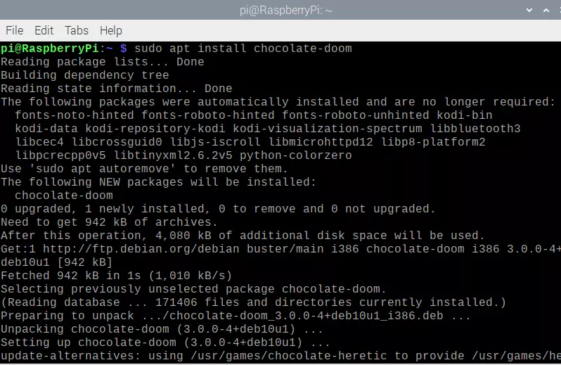 Jak nainstalovat Doom na Raspberry Pi 12542_1