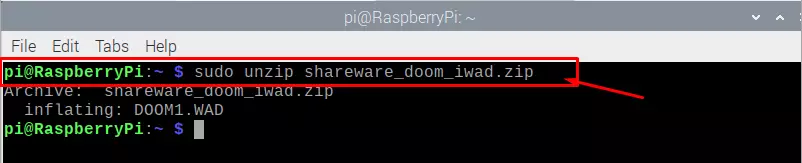 Sut i osod Doom ar Raspberry Pi 12542_3