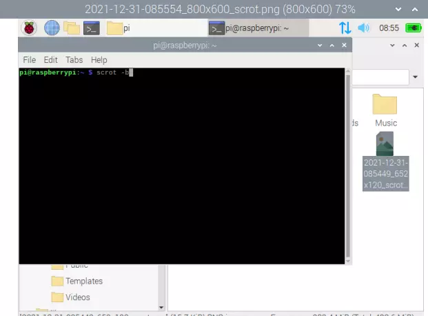 Nola egin pantaila-argazkia Raspberry Pi OS-n 12544_3