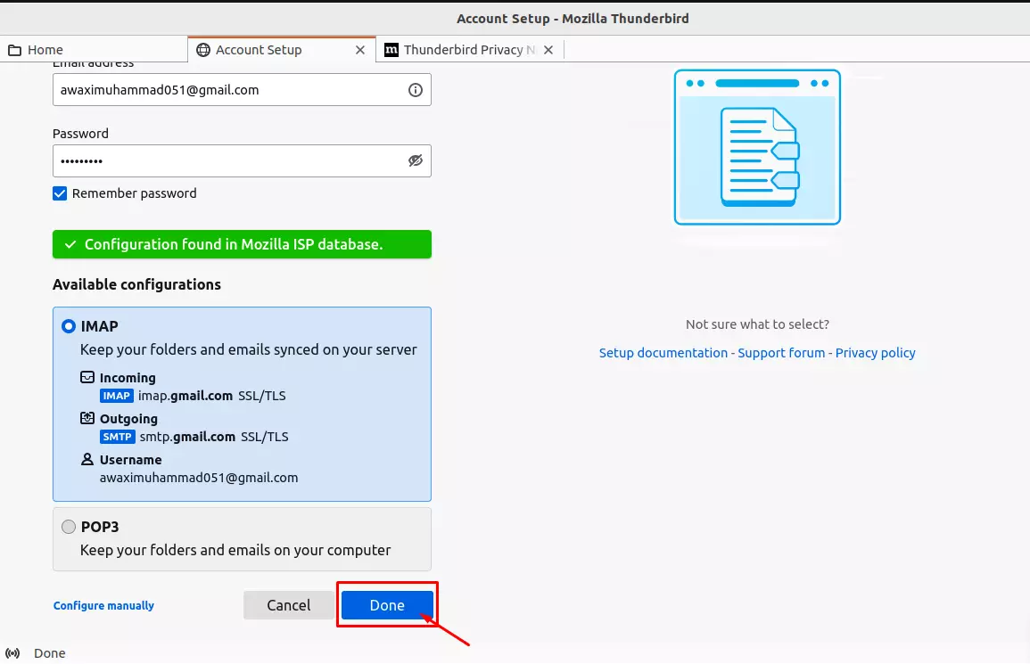 Ubuntu 22.04 تي ThunderBird کي ڪيئن انسٽال ڪجي 12548_5