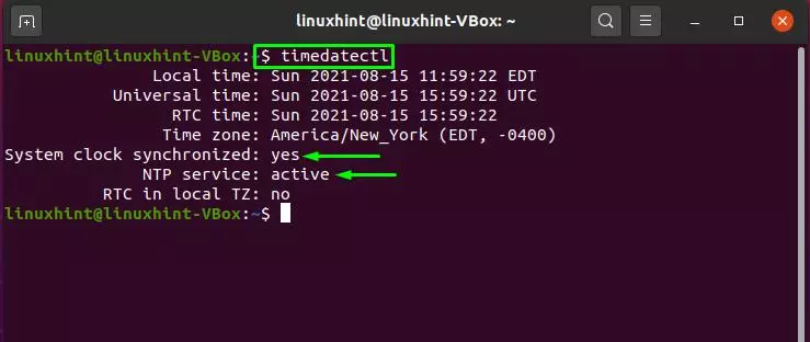 Ubuntuдо убакыт синхрондоштурууну кантип орнотуу керек 12549_8