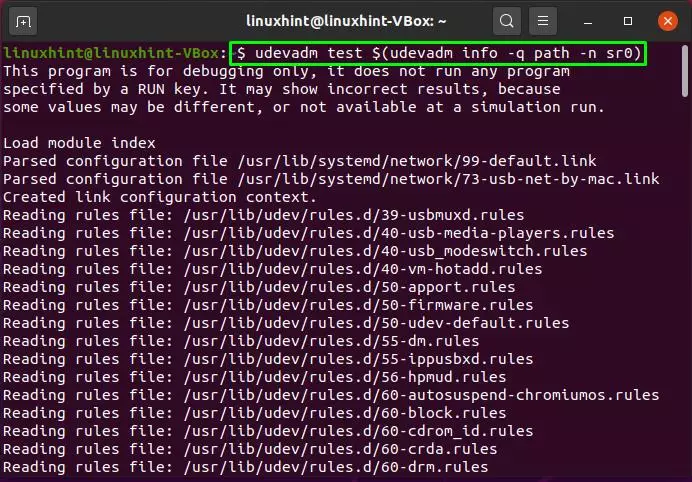 ਉਬੰਟੂ 'ਤੇ udevadm ਦੀ ਵਰਤੋਂ ਕਿਵੇਂ ਕਰੀਏ 12550_13