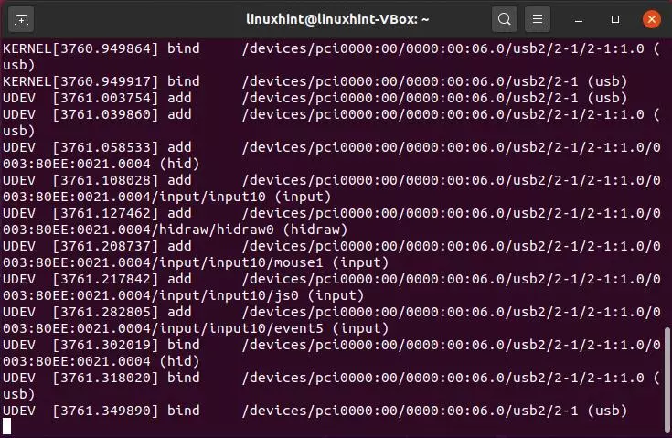 Paano gamitin ang udevadm sa Ubuntu 12550_2