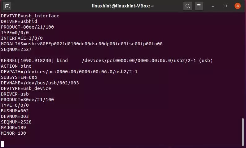 Meriv çawa li Ubuntu udevadm bikar tîne 12550_6