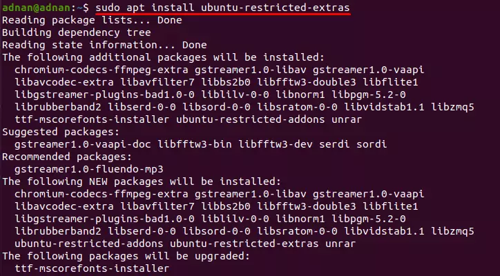 Чӣ тавр насб кардани иловаҳои маҳдуди Ubuntu 12551_2