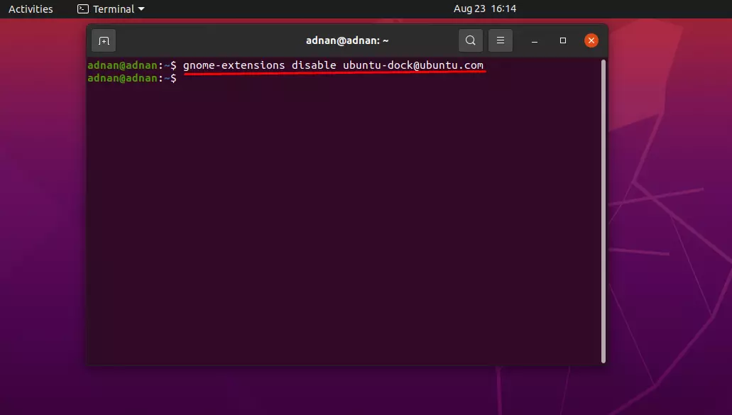 Ubuntu жүйесінде докты қалай жасыруға болады 12552_6